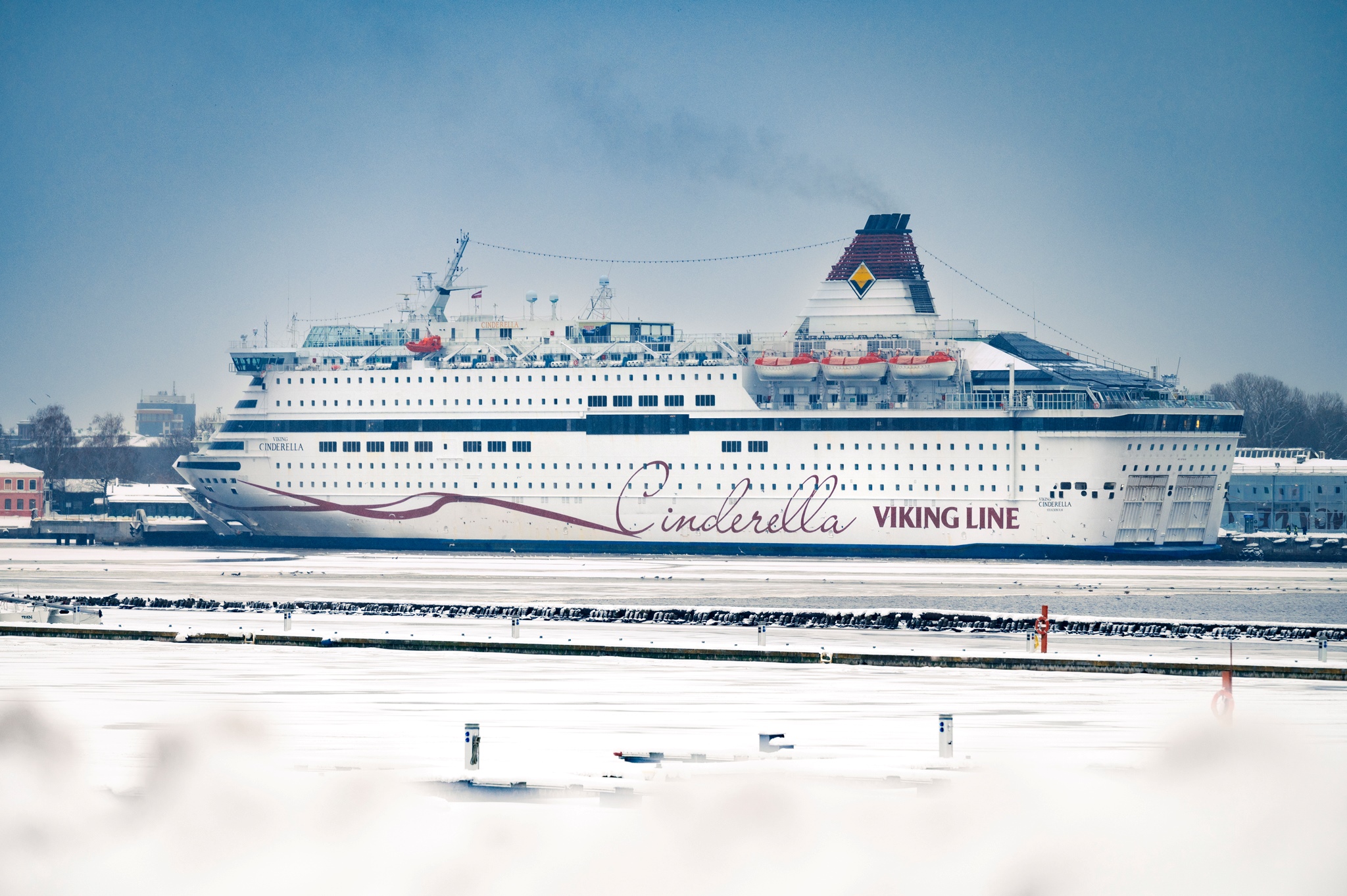 The ship “Viking Cinderella” has arrived at the Port of Riga on a ...