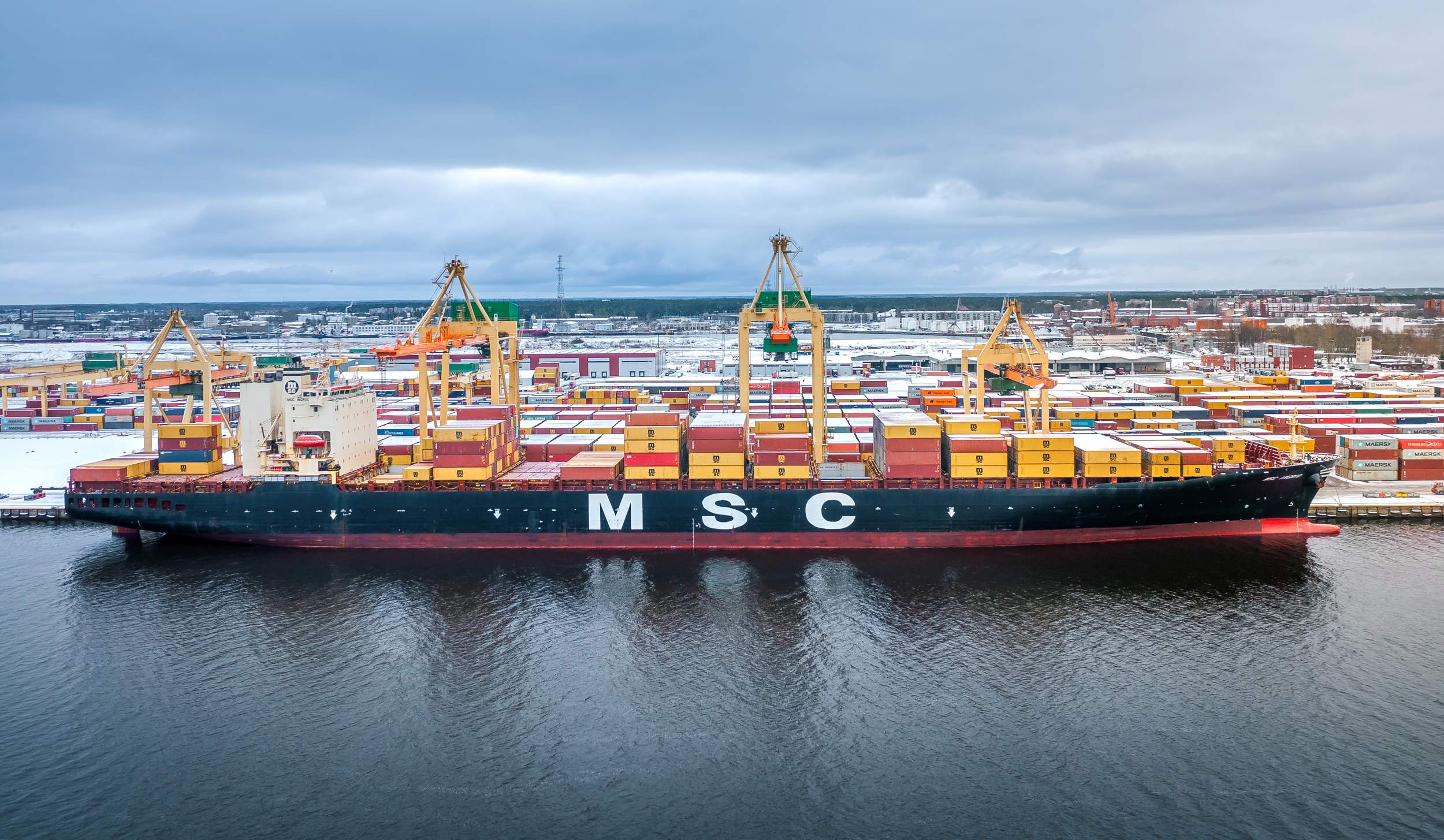 Port of Riga has welcomed MSC INGRID - its largest container ship to ...